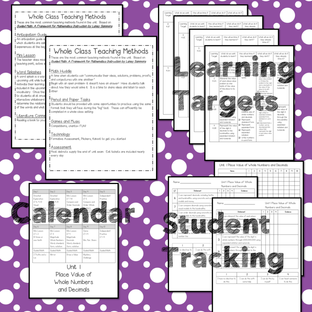 Place Value of Whole Numbers and Decimals 4.2A 4.2B 4.2C 4.2E 4.2F 4.2H ...