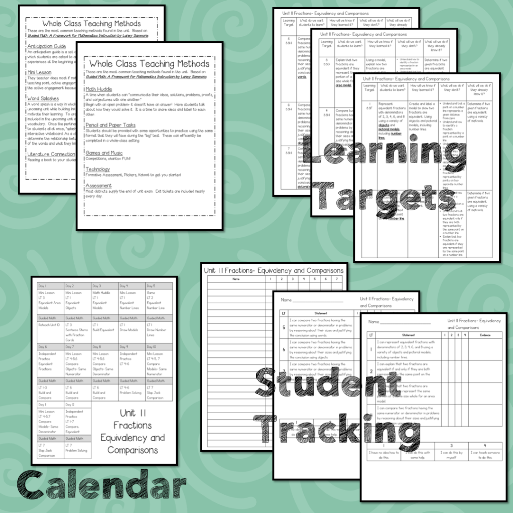 Fractions Equivalency and Comparisons 3rd Grade Math Lesson Plans TEKS ...