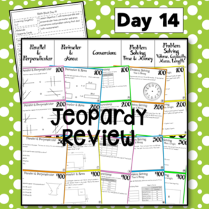 4th Grade Lesson Plans Problem Solving- Measurement Area Perimeter ...