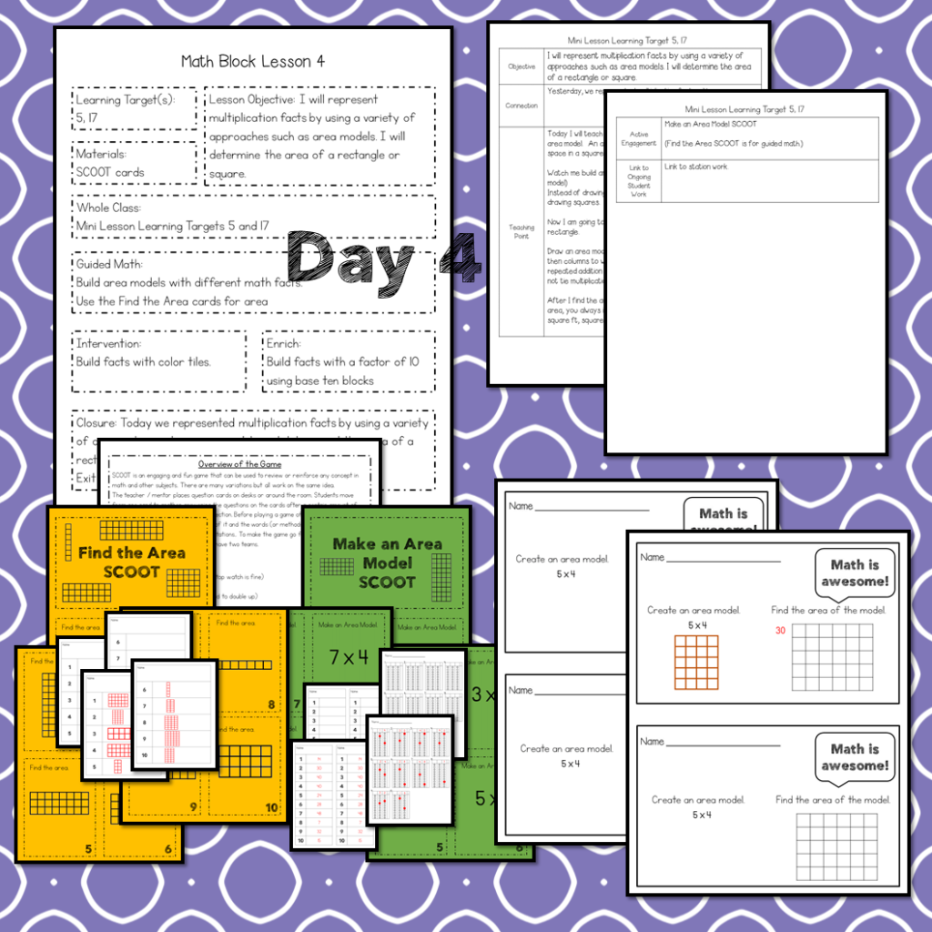 3rd Grade Math Lesson Plans Building an Understanding of Multiplication TEKS: 3.4D, 3.4E, 3.4F ...